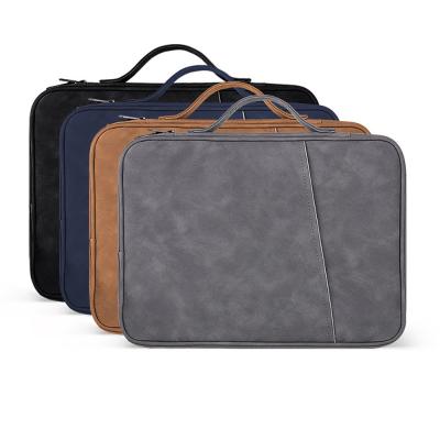 China Lightweight Bags Vintage Leather Laptop Sleeve Computer Cases Notebook Cover for iPad for Samsung for Xiaomi 13.6 Inch Wholesale OEM/ODM/Private Label for sale
