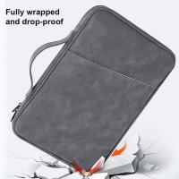 China Lightweight Bags Vintage Leather Laptop Sleeve Computer Cases Notebook Cover for iPad for Samsung for Xiaomi 13.6 Inch Wholesale OEM/ODM/Private Label for sale