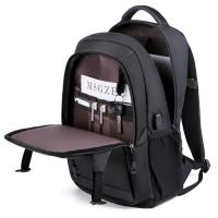 China Laudtec Waterproof Pu Laptop Backpack Classic 15.6 Inch Usb Charging Shoulder Strap Bag Travel Business Custom Logo Dnb131 Wholesale OEM/ODM/Private Label for sale