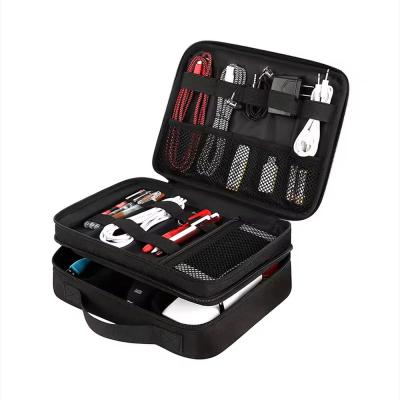 China For Laudtec Black Daily Use Travel Gadget Organizer Bag Waterproof Large Capacity Custom Cable Accessories Soft Business Model Wholesale OEM/ODM/Private Label for sale