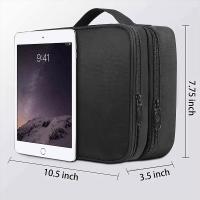 China For Laudtec Black Daily Use Travel Gadget Organizer Bag Waterproof Large Capacity Custom Cable Accessories Soft Business Model Wholesale OEM/ODM/Private Label for sale