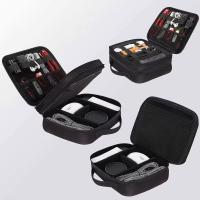 China For Laudtec Black Daily Use Travel Gadget Organizer Bag Waterproof Large Capacity Custom Cable Accessories Soft Business Model Wholesale OEM/ODM/Private Label for sale