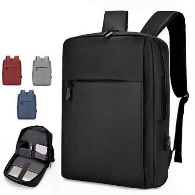 China For Laudtec 15.6 Inch Lightweight Laptop Backpack Waterproof Classic Business USB Port Simple Shoulder Strap Travel Case Bag Wholesale OEM/ODM/Private Label for sale