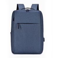 China For Laudtec 15.6 Inch Lightweight Laptop Backpack Waterproof Classic Business USB Port Simple Shoulder Strap Travel Case Bag Wholesale OEM/ODM/Private Label for sale
