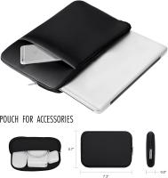 China Outdoor Laptop Sleeve Case Protective Soft Padded Carrying Computer Bag with Front Pocket & Accessories Pouch LBX1217-2 for sale