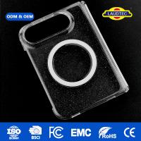 China Wholesale Laudtec Ultra-Light Glitter Crystal Clear Case, Anti-Yellowing Finish, Built-in Strong Magnet for iPhone 18 Fold for sale