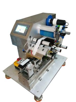 China Vertical out of the standard folding label machine desktop automatic wire labeling machine AT-6130 for sale