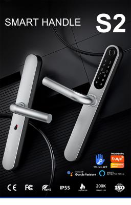 China Liliwise S2 Waterproof Aluminum Smart Door Lock 310mm×39mm×23mm with 6 Unlock Methods for sale