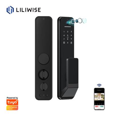 China Liliwise T7 Auto Smart Door Lock with HD Camera Cat Eye - 10 Month Battery Life, 35-65mm Door Fit for sale