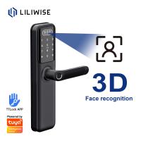 China H6 3D Facial Recognition Smart Lock with 10-Month Battery Life for 35-65mm Doors for sale
