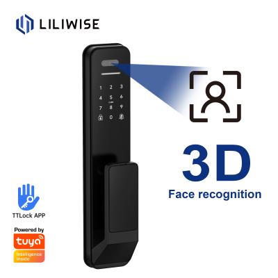 China Liliwise T7 Full Auto 3D Face Recognition Smart Lock with 10-Month Battery Life for 35-65mm Doors for sale