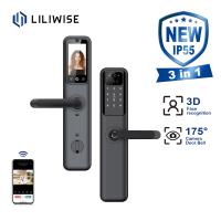 China Liliwise H9 Smart Door Lock with 3D Face Recognition, Camera & 10-Month Battery Life - Aluminum Alloy Security Lock for sale