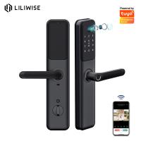 China Liliwise H9 Smart Camera Door Lock with 10-Month Battery Life and FPC Fingerprint Reader for Wooden and Metal Doors for sale