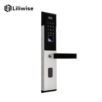 China 304 Stainless Steel Smart Door Lock with Fingerprint & Password Access - 6V Battery, 300 User Capacity for sale
