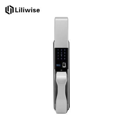 China Stainless Steel Automatic Fingerprint Door Lock with Semiconductor Sensor 8.4V Battery 5000 Operations for sale