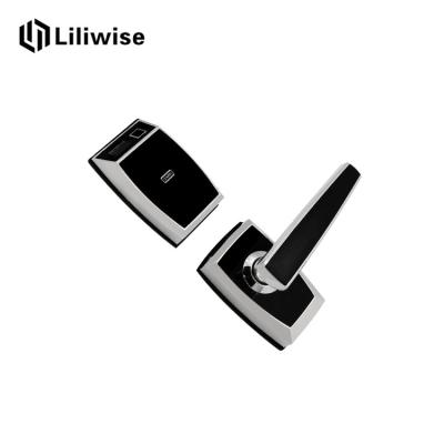 China Split Type Fingerprint Door Lock with 6V Battery Power and 300 User Capacity - Optical Sensor Touch Screen Security System for sale