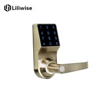 China Zinc Alloy Electronic Remote Door Lock with Touch Screen Panel - 4 Unlock Methods, 160x68x36mm, 1 Year Battery Life for sale