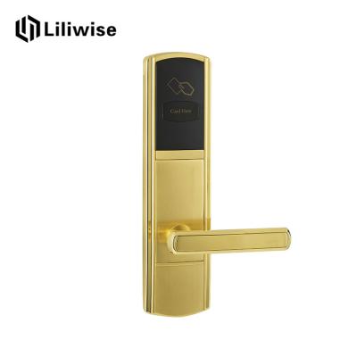 China Zinc Alloy RFID Hotel Door Lock 200 IC Card Capacity 10000 Operations Battery Life for sale