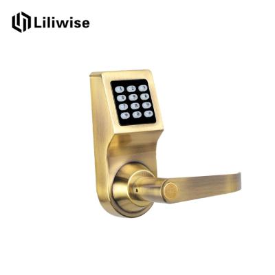 China Classical Electronic Door Lock with 4-in-1 Access: Password, Card, Remote & Key - 160mm x 68mm Zinc Alloy for sale