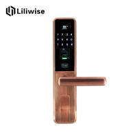 China SJ608-2 Electronic Door Lock with Fingerprint Scanner - 350mm x 78mm Size, 4 Unlock Methods for sale