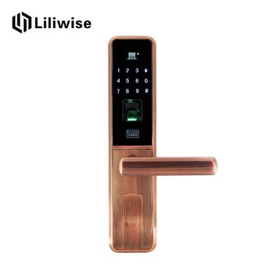 China SJ608-2 Electronic Door Lock with Fingerprint Scanner - 350mm x 78mm Size, 4 Unlock Methods for sale