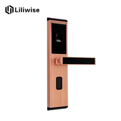 China Stainless Steel Biometric Fingerprint Door Lock with Class C Security Core and USB Emergency Power Interface for sale