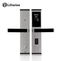 China 304 Stainless Steel RFID Hotel Door Lock with MF1 Card and Mechanical Key 336mm for sale