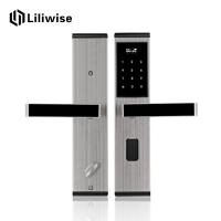 China SJ6084-2 Keyless Access Apartment Door Lock 336mm x 72mm Stainless Steel with 10,000 Operation Battery Life for sale