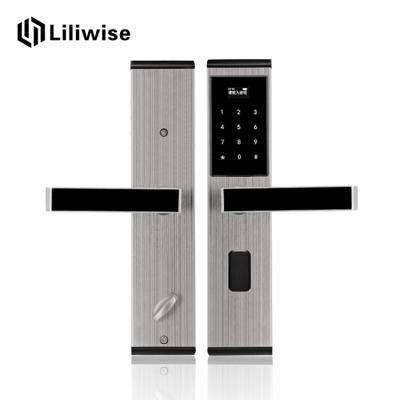 China SJ6084-2 Keyless Access Apartment Door Lock 336mm x 72mm Stainless Steel with 10,000 Operation Battery Life for sale