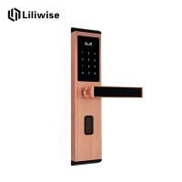 China 304 Stainless Steel Keyless Hotel Door Lock with Password Card Access 336mm for sale