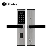 China Digital Wooden Door Lock with Card & Password Access - 336mm × 72mm Size, 300 User Capacity, 6V Battery Powered for sale