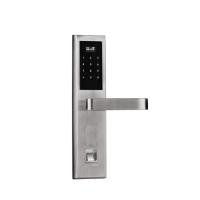 China 304 Stainless Steel Smart Door Lock Fingerprint Password Card 10000 Times Battery Life 300pcs Data Capacity for sale