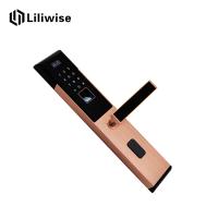 China OLED Display Combination Keypad Hotel Door Lock 304 Stainless Steel Password Card 6V for sale