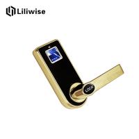 China Red Brass Fingerprint Keypad Door Lock with 300 Fingerprint Capacity and 0.1s Recognition - SJ6011-4 Smart Security for sale