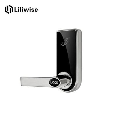 China Modern Smart Key Card Door Lock with Touch Screen Keypad - 168x68x25mm Zinc Alloy for Apartments for sale