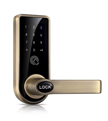 China Bluetooth Door Lock with Digital Password IC Card Support 168mm 68mm for Front Door for sale