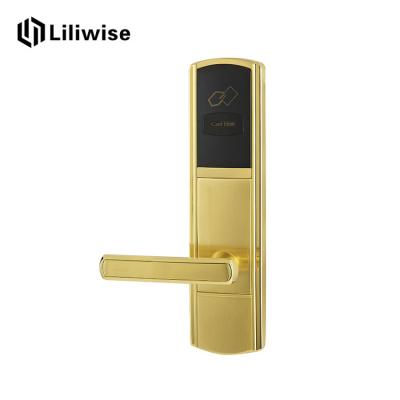 China RFID Hotel Electronic Door Lock System - Zinc Alloy, 240x77mm, 200 Card Capacity, 6V Battery for sale
