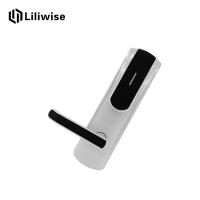 China Smart Hotel Keyless Entry Door Lock 304 Stainless Steel RFID 200 Card Capacity for sale