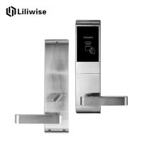 China RFID Hotel Door Lock Zinc Alloy 300mm 75mm Electronic Keycard Lock System for sale
