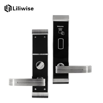China IC Card Hotel Room Door Lock JD8060-1 with NFC Technology, 310×72mm Size, 10,000 Cycle Battery Life for sale