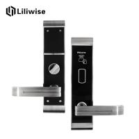 China Custom Electronic Entry Door Locks NFC Card Reader 310mm Zinc Alloy Hotel Office for sale