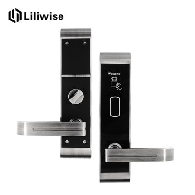 China Custom Electronic Entry Door Locks NFC Card Reader 310mm Zinc Alloy Hotel Office for sale