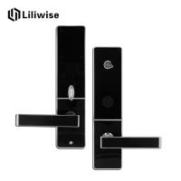 China Hotel Room Key Card Door Lock Zinc Alloy RFID Electronic Lock 310x72mm 6V for sale