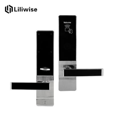 China IC Card Bedroom Electronic Front Door Lock Super Convenience 310 * 72mm for sale