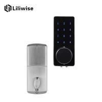 China Smart Bluetooth Self Locking Door Lock with APP Control 137x60x12mm Zinc Alloy for sale