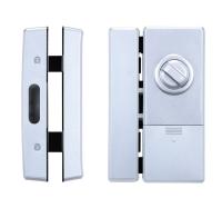 China RFID Card Password Fingerprint Glass Door Lock 188mm x 75mm with 6V Battery for Office Security for sale