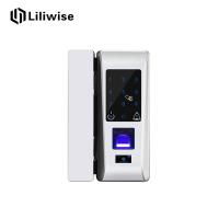 China SS3011 Smart Glass Door Lock with Fingerprint Scanner, 188mm×111mm Size, 10,000 Operation Battery Life for sale