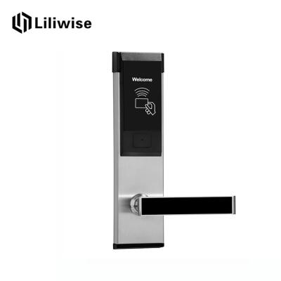 China JD8065-3 Electronic Hotel Door Lock with RFID Card Access - 200 Card Capacity, Zinc Alloy Construction for sale