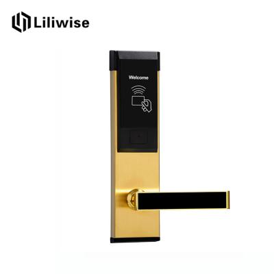 China JD8065-1 Electronic Hotel Door Lock with RFID Card System - Zinc Alloy Construction, 200 Card Capacity for sale