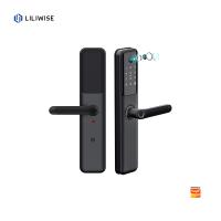 China Tuya Smart Door Lock 3D Face Recognition WiFi Bluetooth Aluminum Alloy 200 Fingerprint Capacity for sale